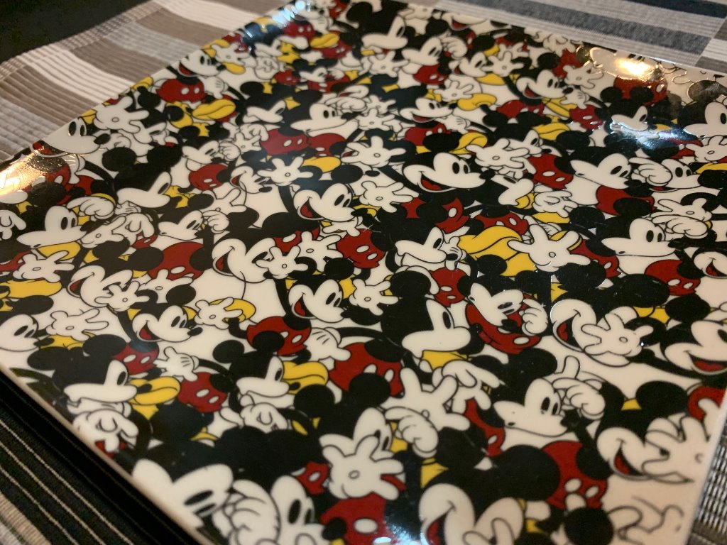 Mickey Mouse Square plate - 1 piece, Furniture & Home Living ...