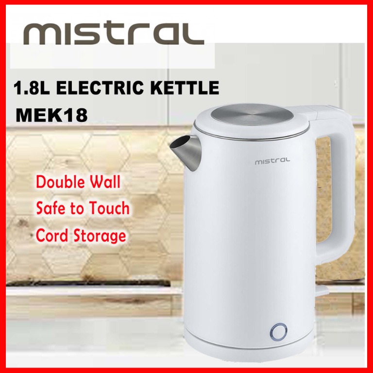 MISTRAL MIMICA 1.8L ELECTRIC KETTLE (MEK18), TV & Home Appliances ...