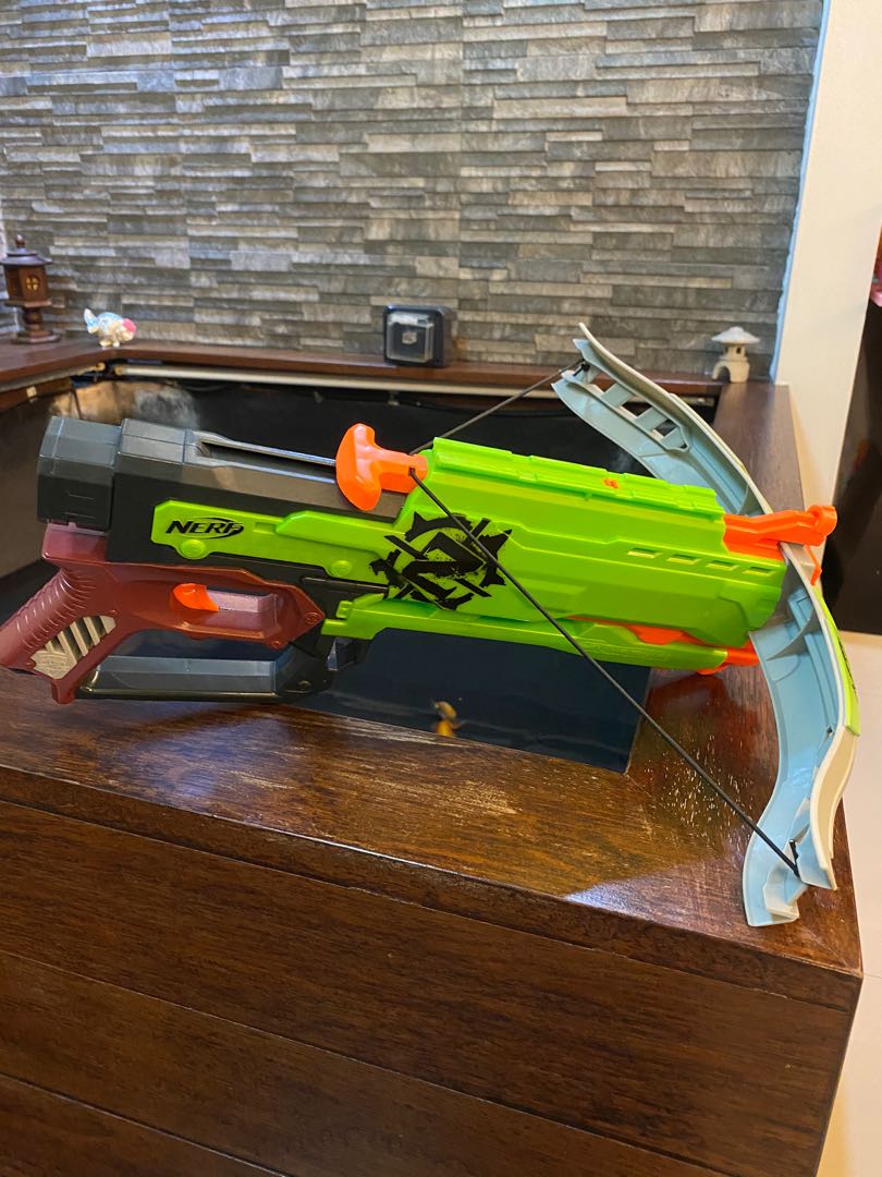 Nerf Zombie Strike Crossfire Bow Blaster, Hobbies & Toys, Toys & Games ...