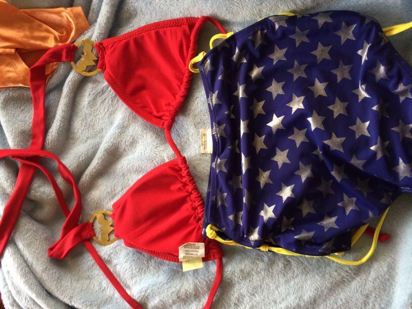 Original DC Comics Merch Wonder Woman Bikini Two Piece, Women's Fashion ...