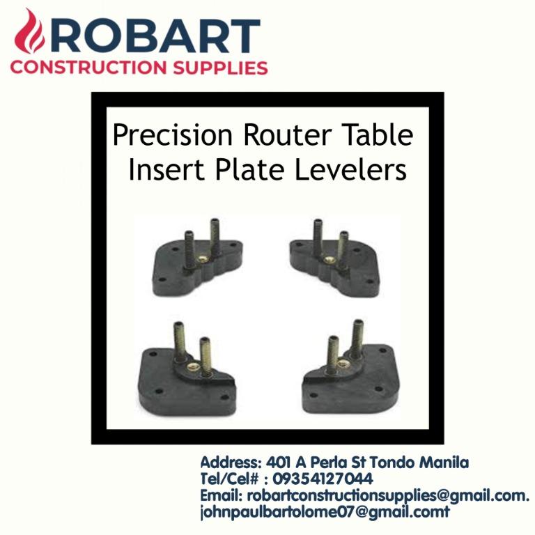 Precision Router Table Insert Plate Levelers, Furniture & Home Living ...
