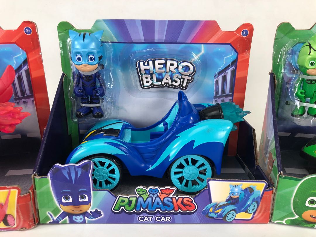 Set of 3 PJ Masks Hero Blast Vehicles Cat Boy Owlette Gekko, Hobbies ...
