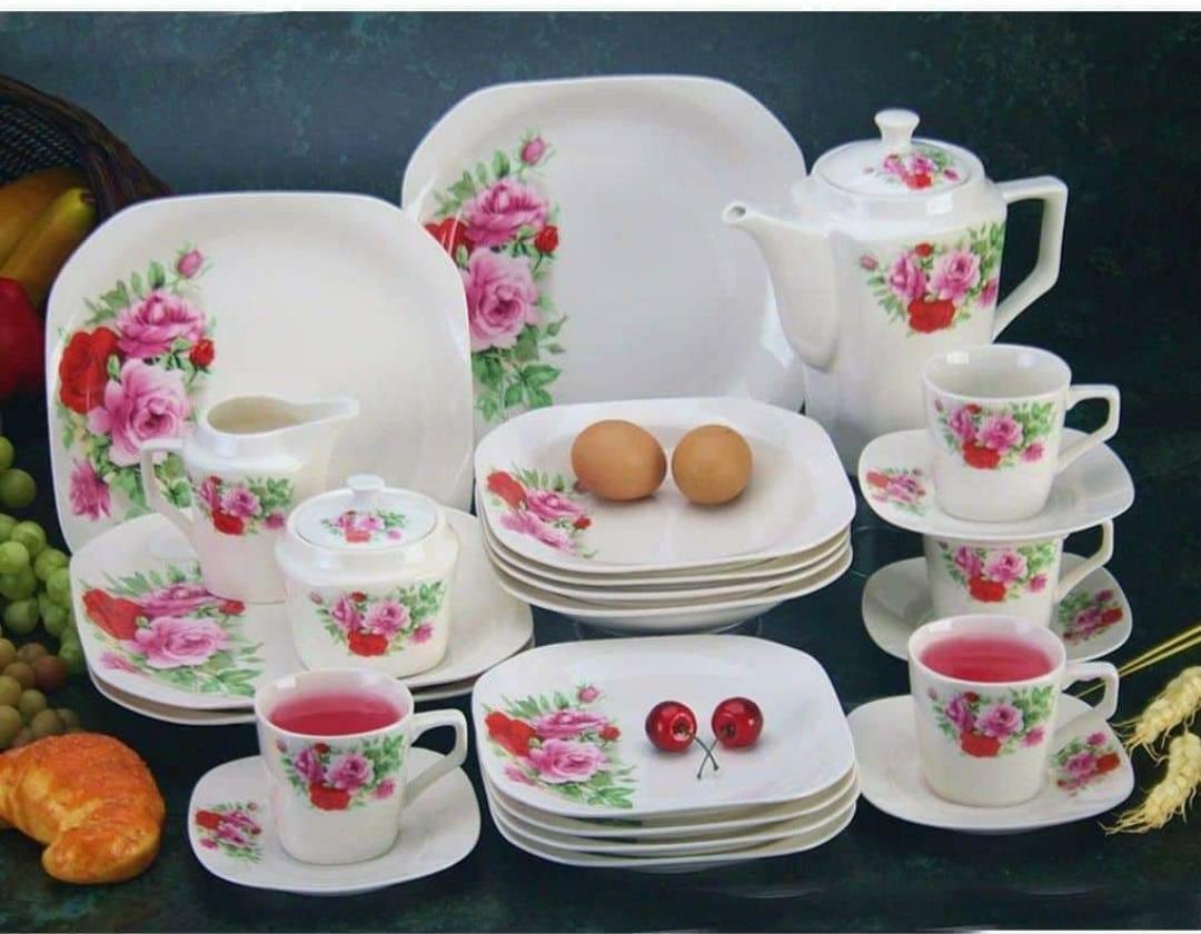 Set pinggan kaca, Furniture & Home Living, Kitchenware & Tableware ...