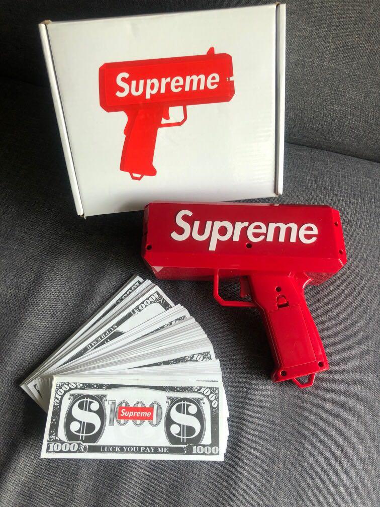 Supreme Money Gun, Hobbies & Toys, Toys & Games on Carousell