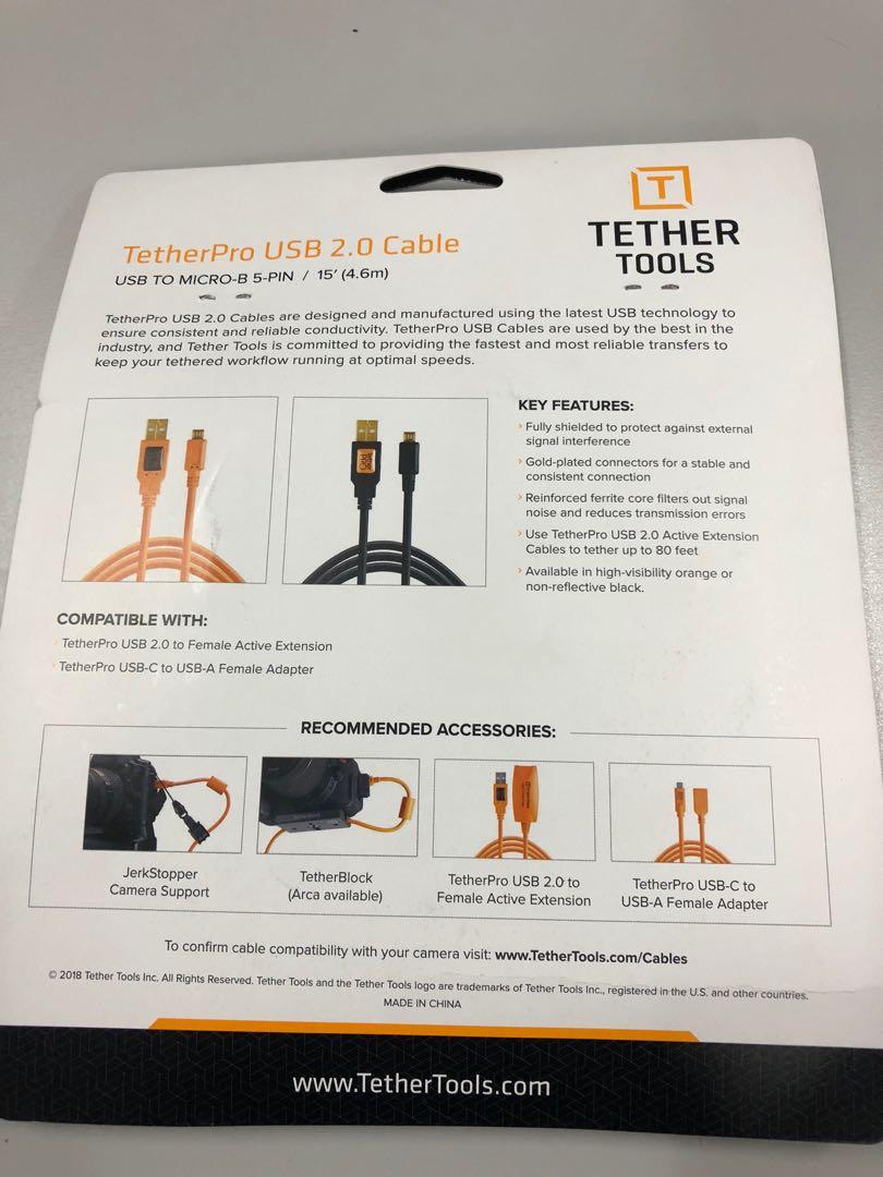Tether Tools - USB 2.0 cable, Photography, Photography Accessories ...