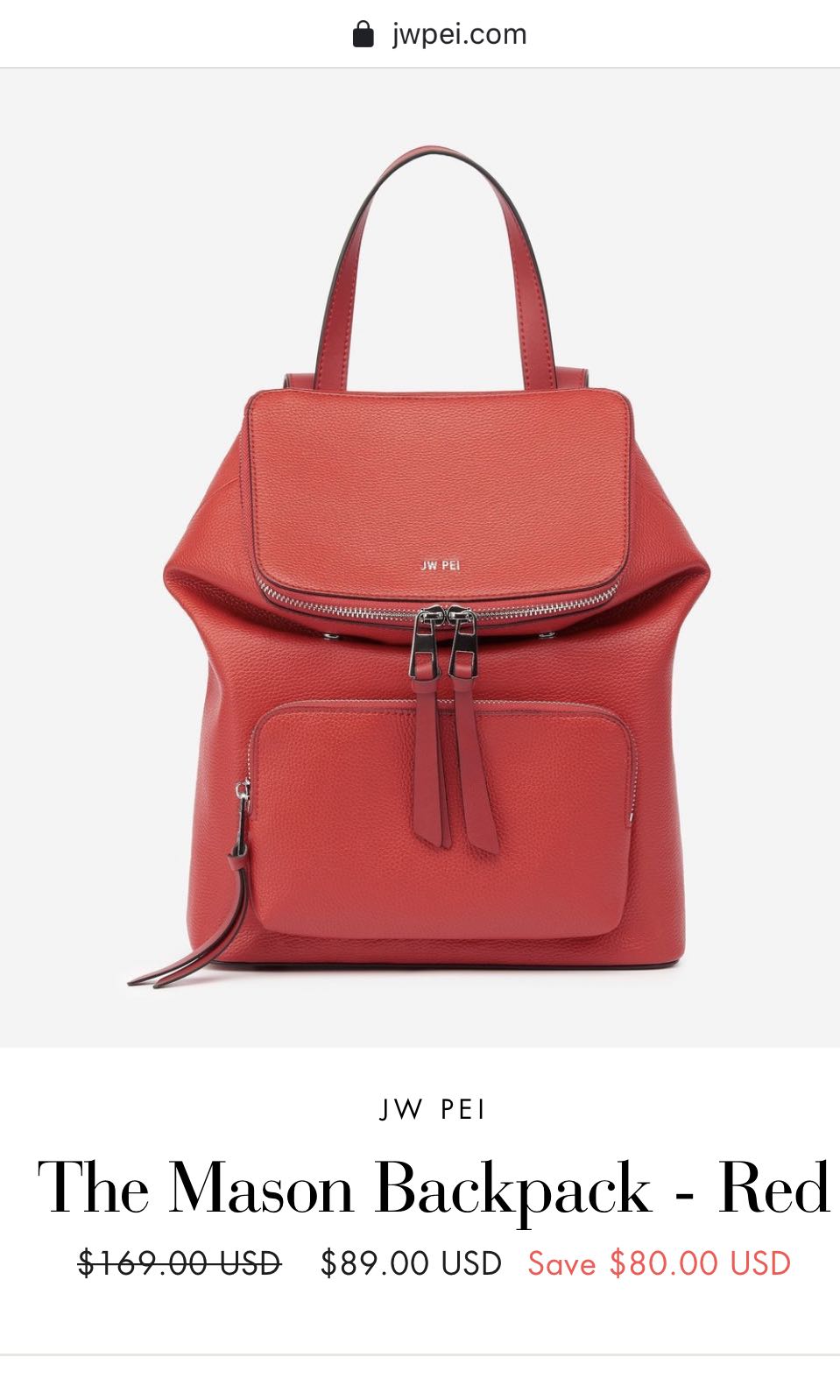 The Mason Backpack, Women's Fashion, Bags & Wallets, Backpacks on Carousell