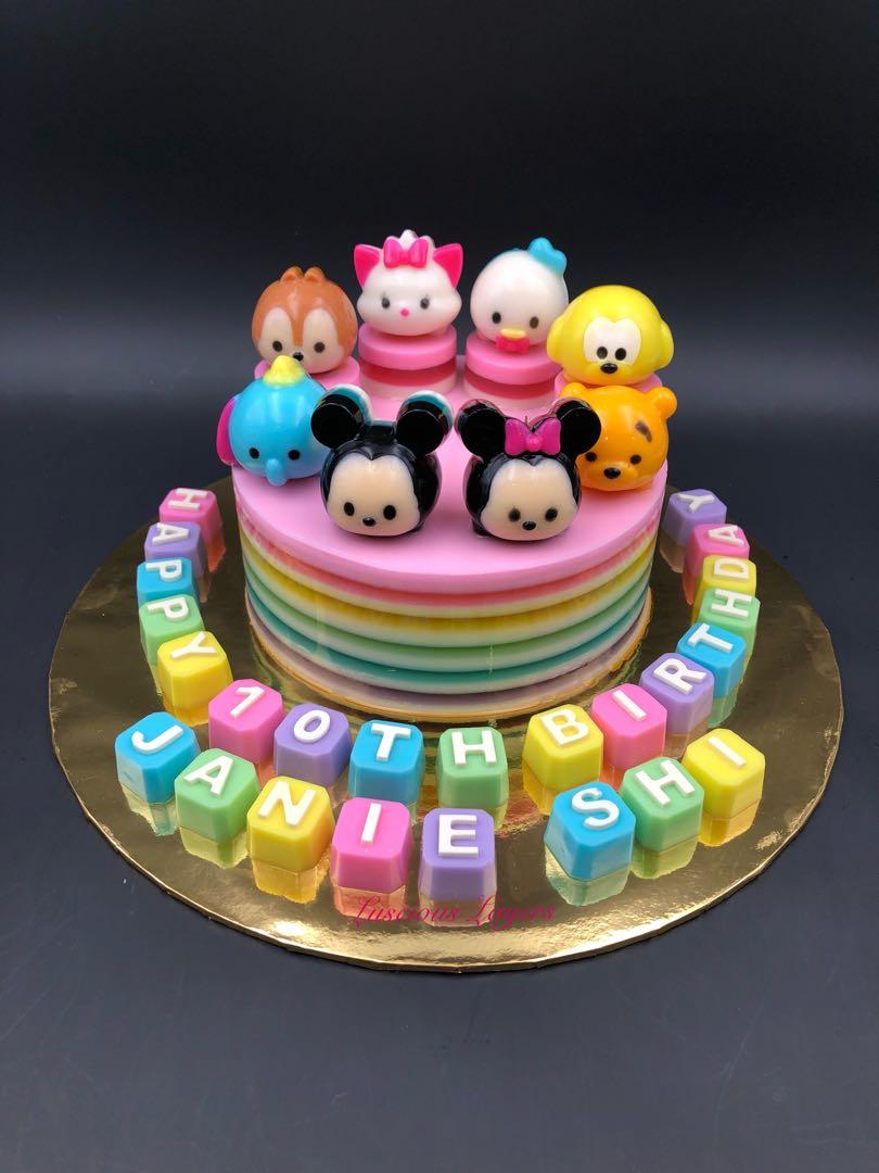Tsum-tsum jelly cake, Food & Drinks, Homemade Bakes on Carousell