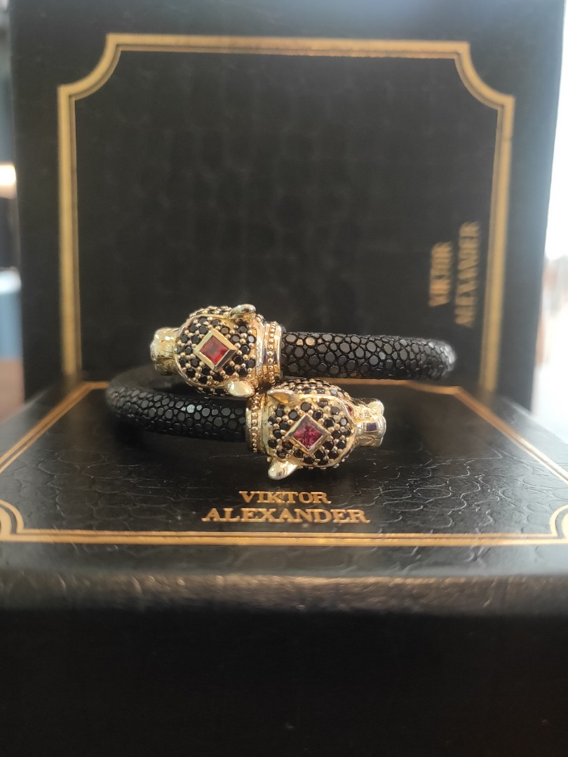Viktor Alexander Jewellery Eternity X Collection Ruby and Black Spinal ...