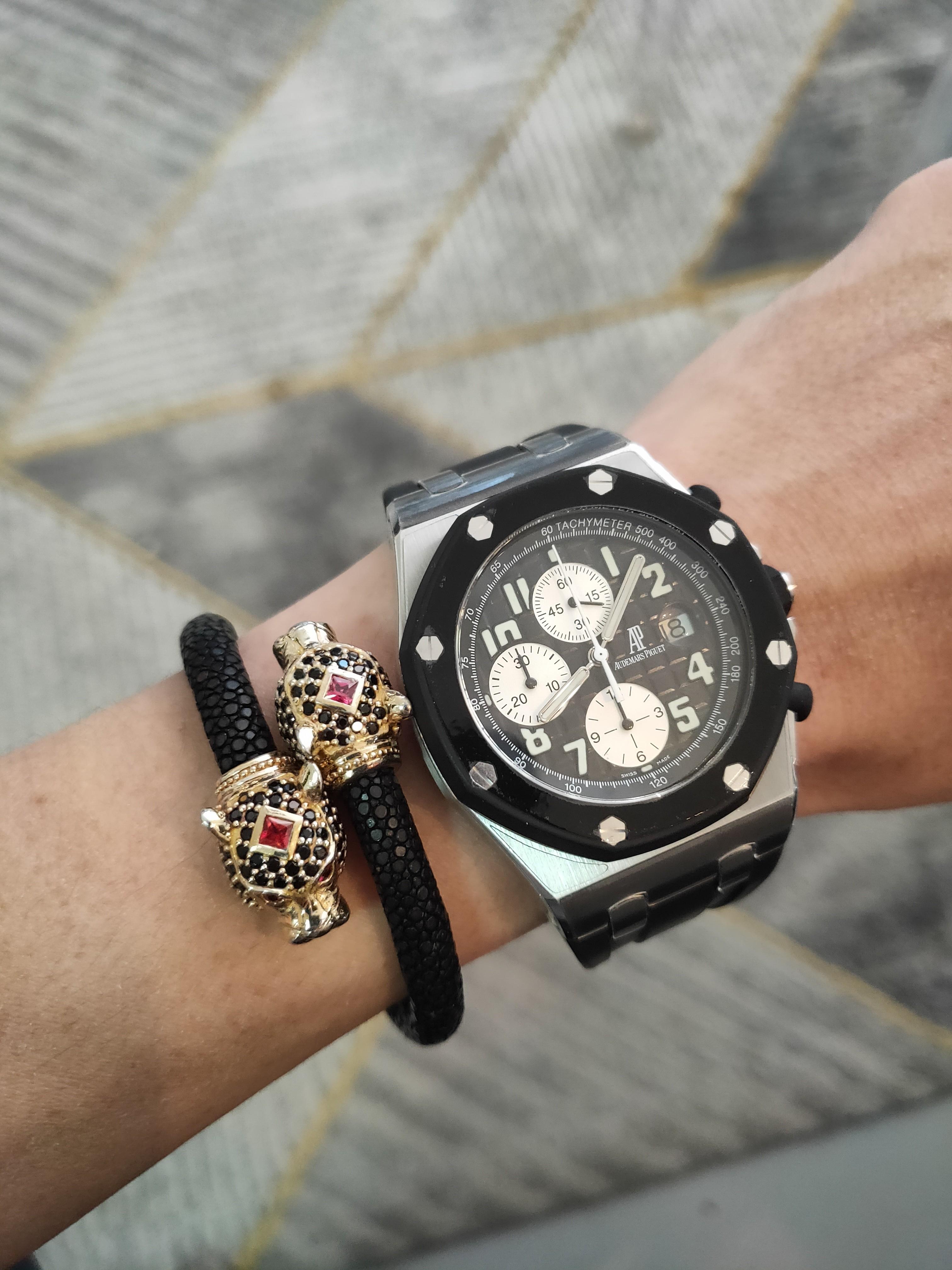 Viktor Alexander Jewellery Eternity X Collection Ruby and Black Spinal ...