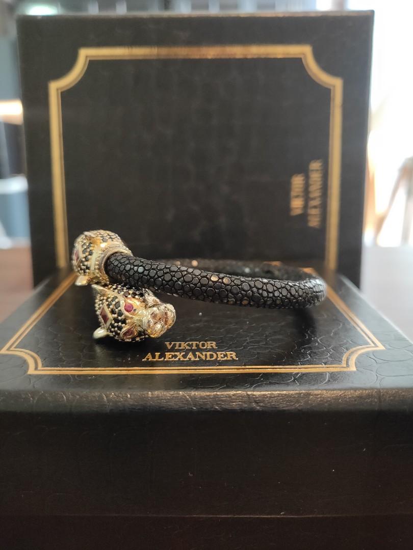 Viktor Alexander Jewellery Eternity X Collection Ruby and Black Spinal ...