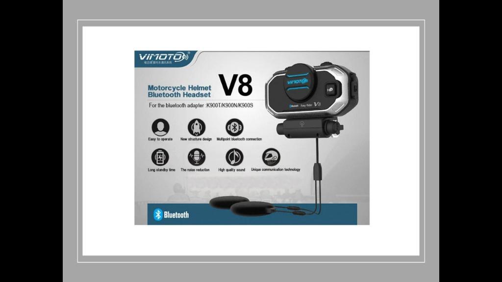 2 Sets Vimoto V8 Motorcycle Helmet Intercom Bluetooth Headset Motorbike ...