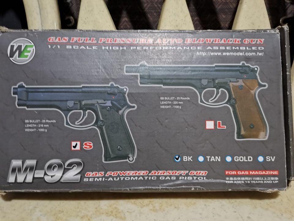 Airsoft WE M92 - Gas blowback on Carousell