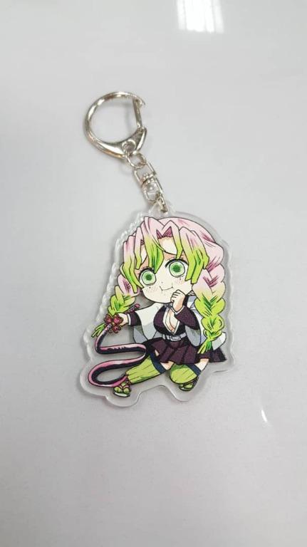 Anime acrylic keychains featuring Mitsuri, Shinobu, Giyu and Rengoku ...