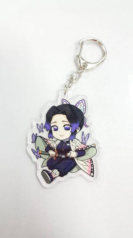 Anime acrylic keychains featuring Mitsuri, Shinobu, Giyu and Rengoku ...