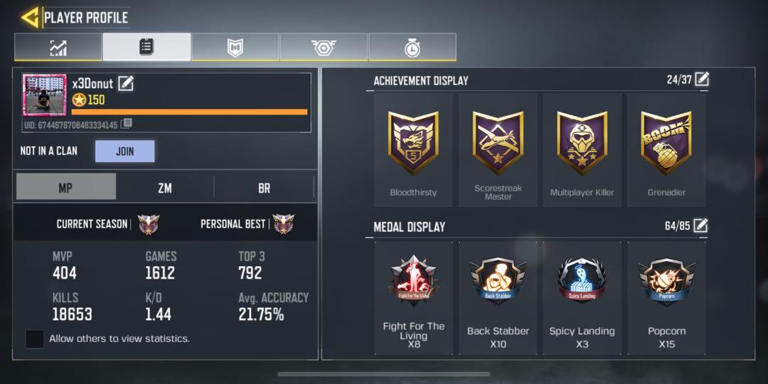 Call of duty mobile account, Video Gaming, Gaming Accessories, Game ...