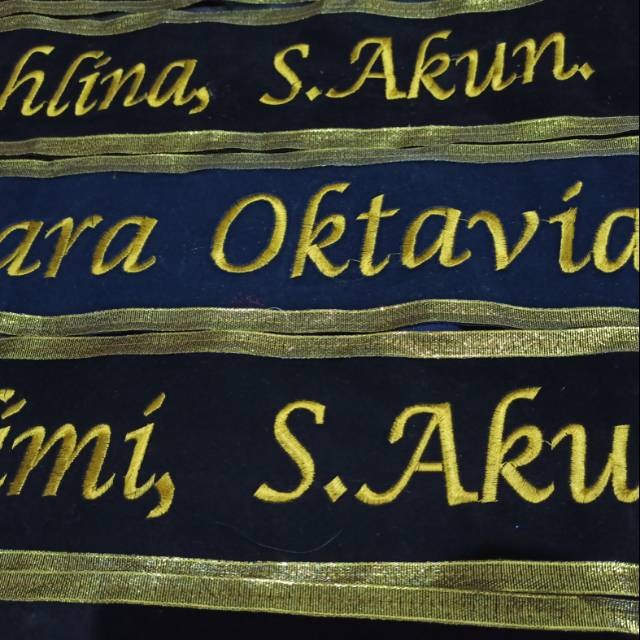 Custom Sash Embroidery [CUSTOM YOUR NAME], Hobbies & Toys, Stationery ...
