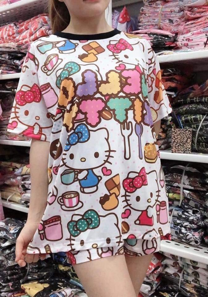 Hello Kitty Dri Fit Cartoon Set, Babies & Kids, Babies & Kids Fashion ...