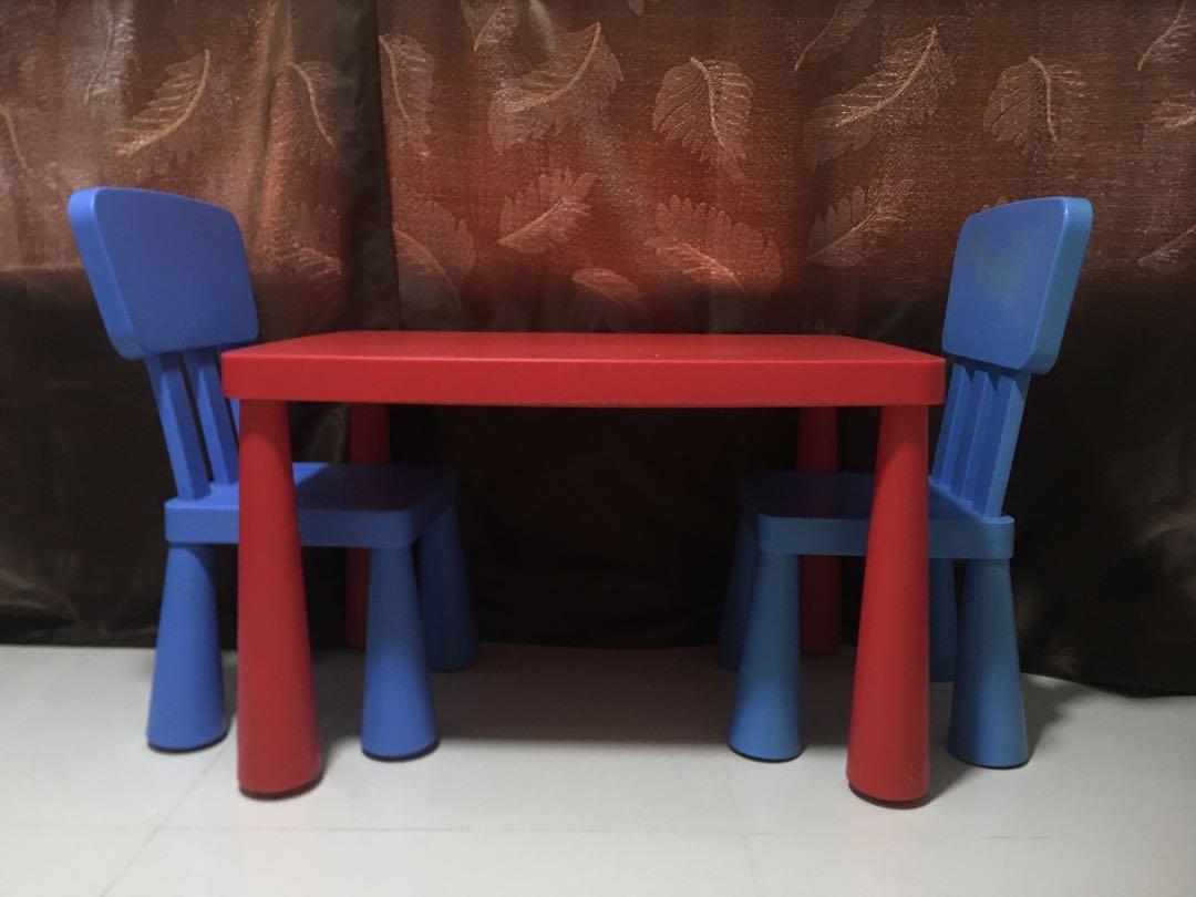 Kids Mammut Table and Chairs Set (with free Proby playmat), Babies ...