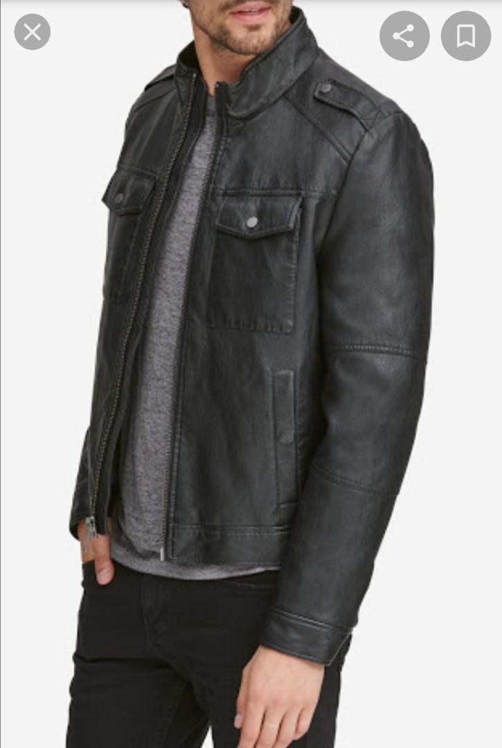 Marc New York Bruckner Faux Leather Jacket, Men's Fashion, Tops & Sets ...