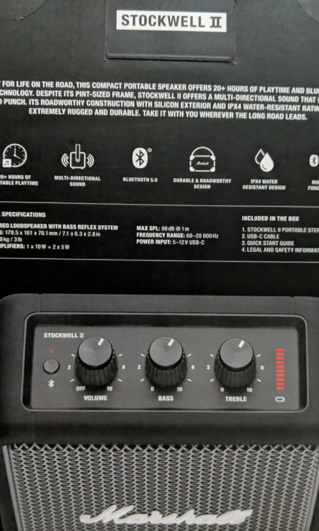 Marshall Stockwell 2, Audio, Soundbars, Speakers & Amplifiers on Carousell