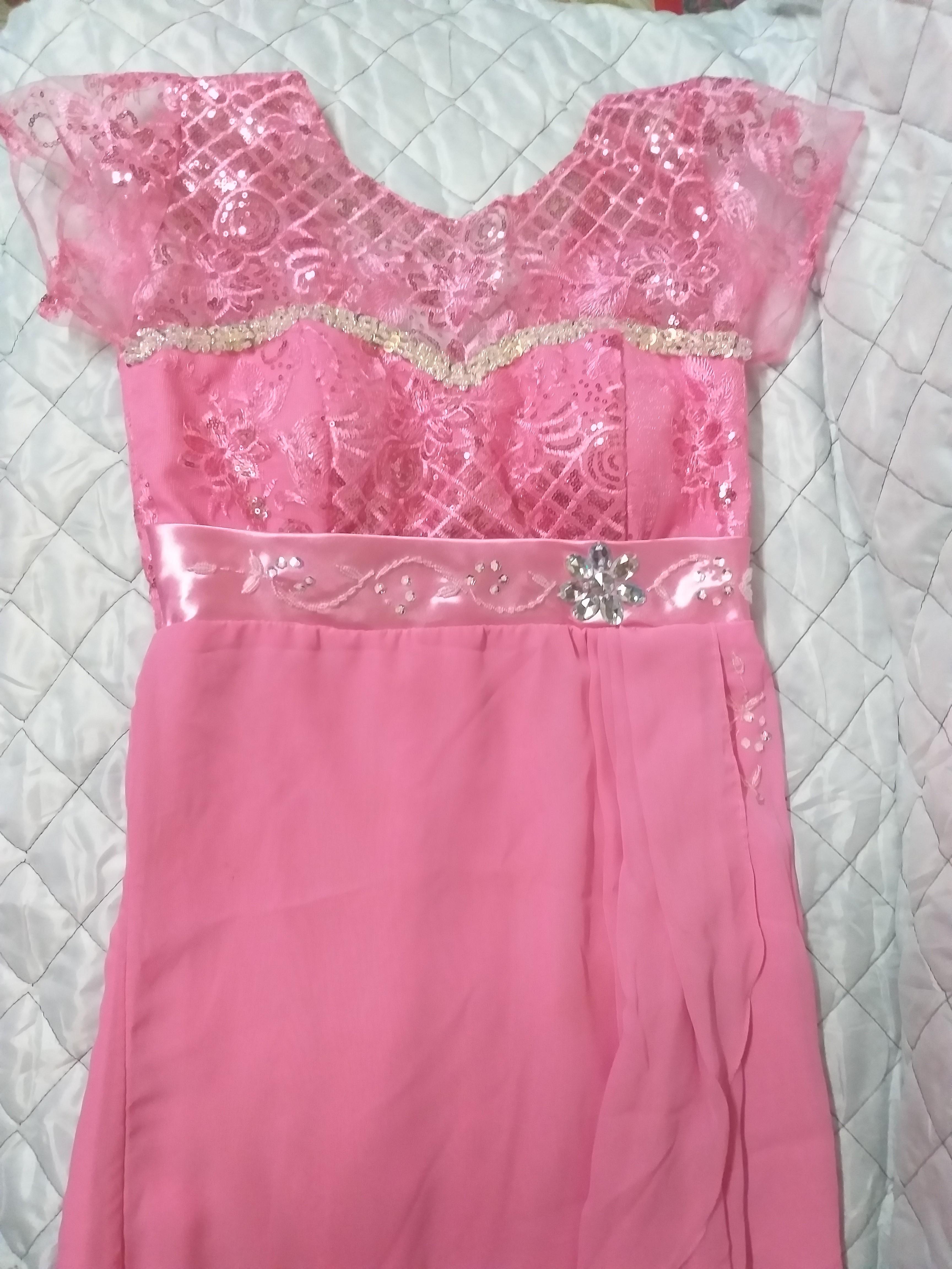 Pink Gown JS Prom, Women's Fashion, Dresses & Sets, Evening dresses ...