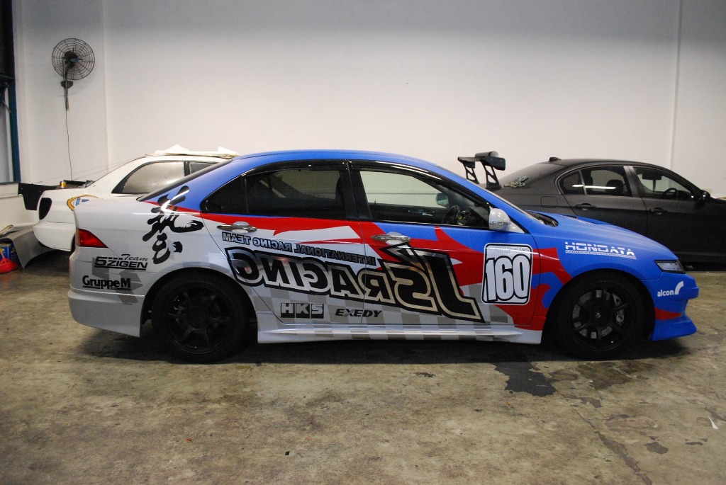 Racing Track Sticker Design, Animation Sticker Decal, Full Car Wrap ...