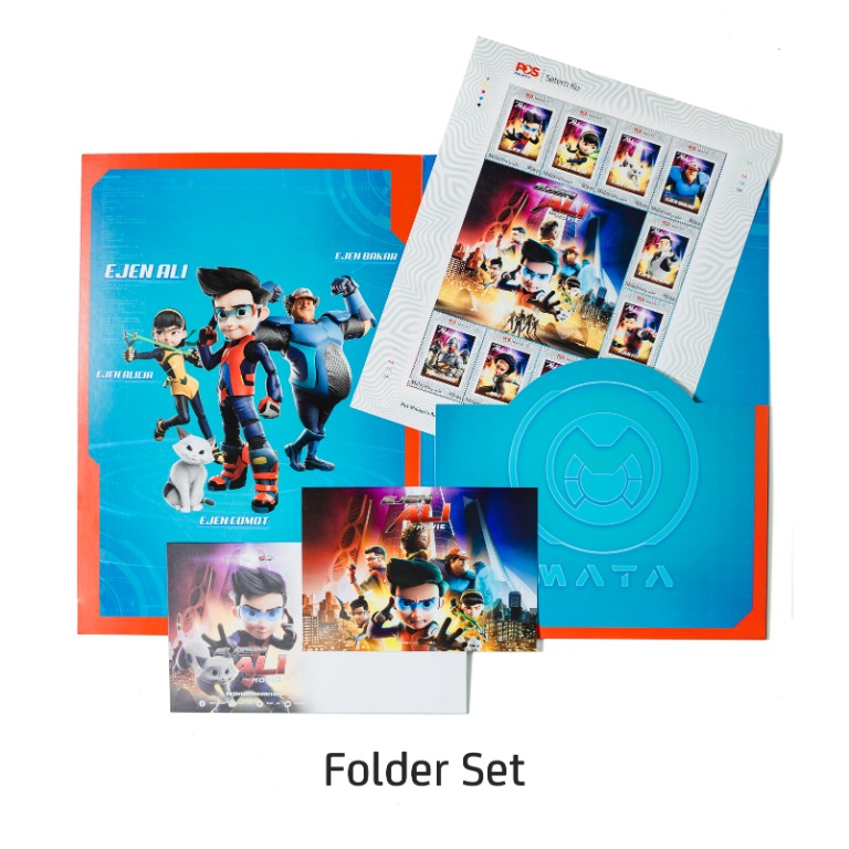 Setem Edisi Terhad Ejen Ali The Movie Folder Set, Hobbies & Toys ...