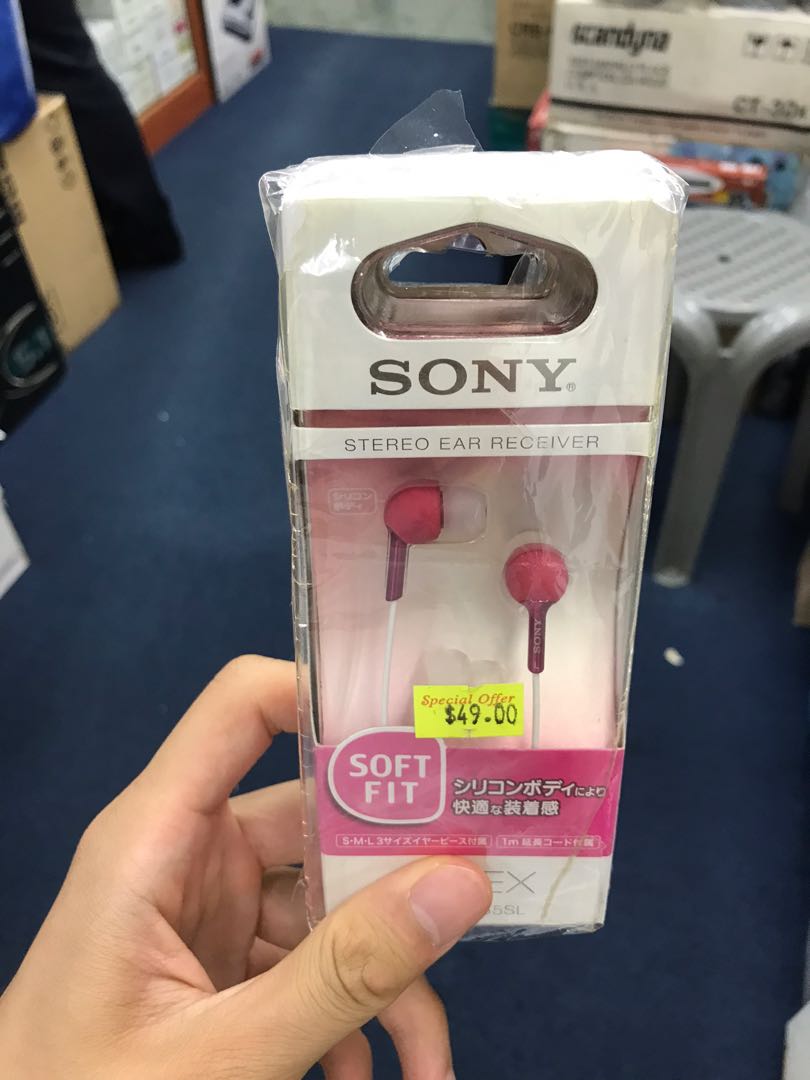 Sony earpiece MDR-EX55SL nude ex, Electronics, Audio on Carousell