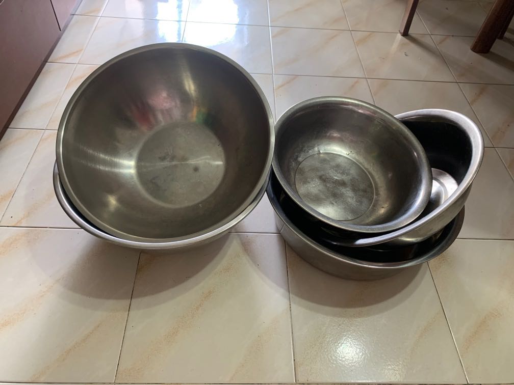 Stainless steel basin, Furniture & Home Living, Bathroom & Kitchen ...