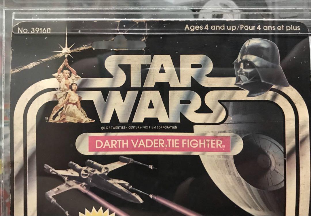 Vintage French Canadian Star Wars 20 Backs Darth Vader Tie Fighter MOC ...