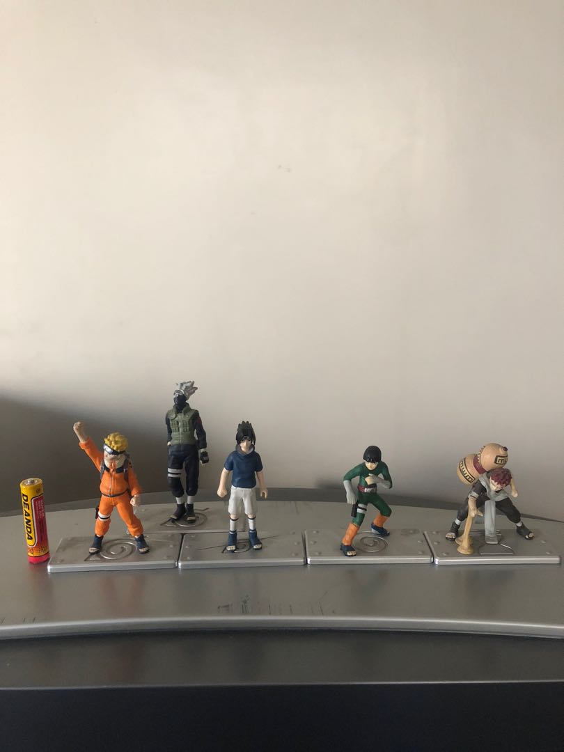 Bandai Naruto Candy Box Figures (Naruto, Sasuke, Kakashi, Rock Lee and ...