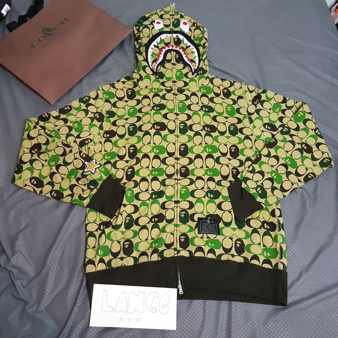COACH x BAPE SHARK HOODIE XL, Men's Fashion, Tops & Sets, Hoodies on ...