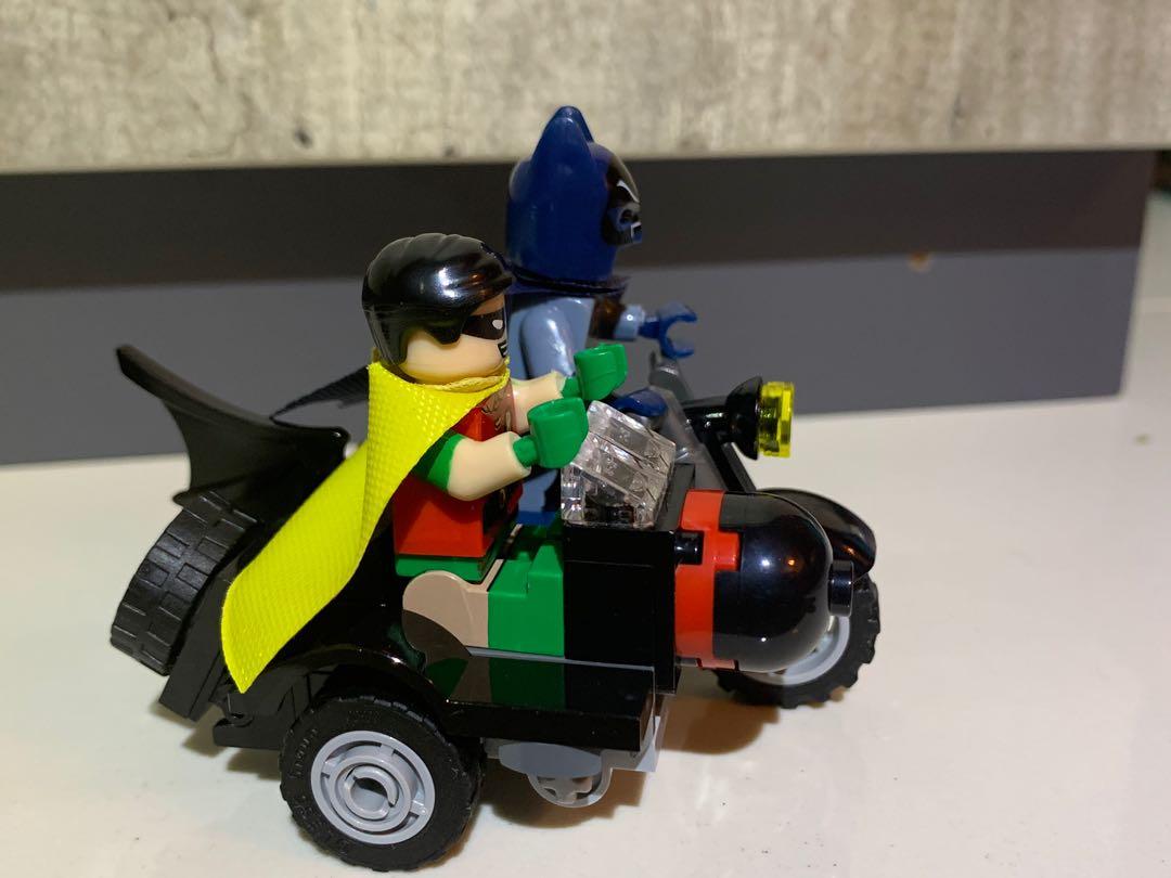 Batman on bike & Robin in sidecar (minifigures are compatible, bike and ...