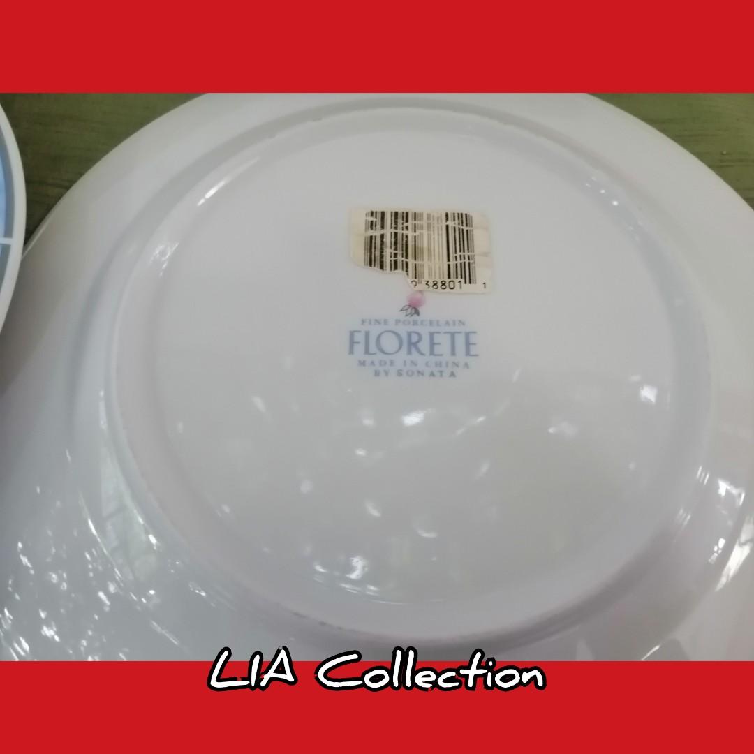 Dinnerware || Florete by Sonata Fine Porcelain Dinner Plates || 12 pc ...