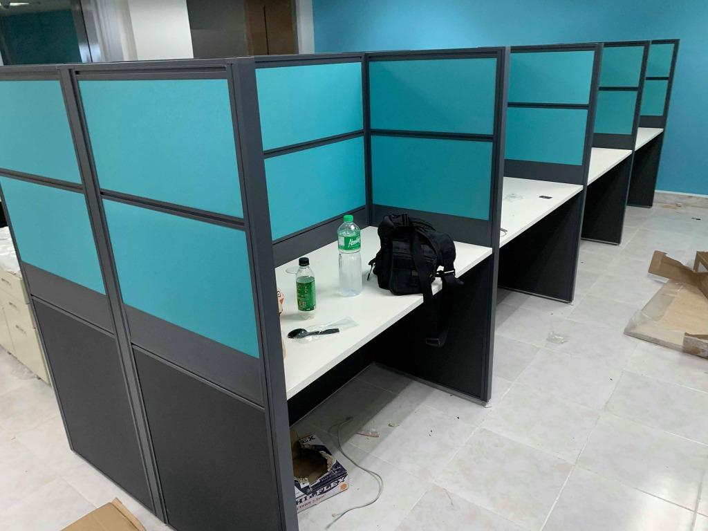 High Office Partition ( Customized ) 2 Tone Color, Furniture & Home ...