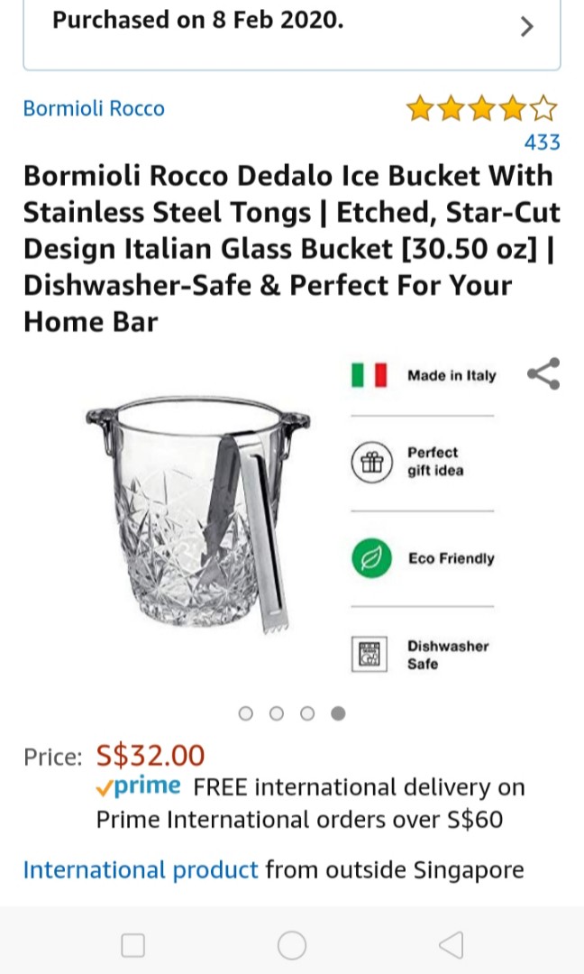 Ice Bucket, Furniture & Home Living, Cleaning & Homecare Supplies ...