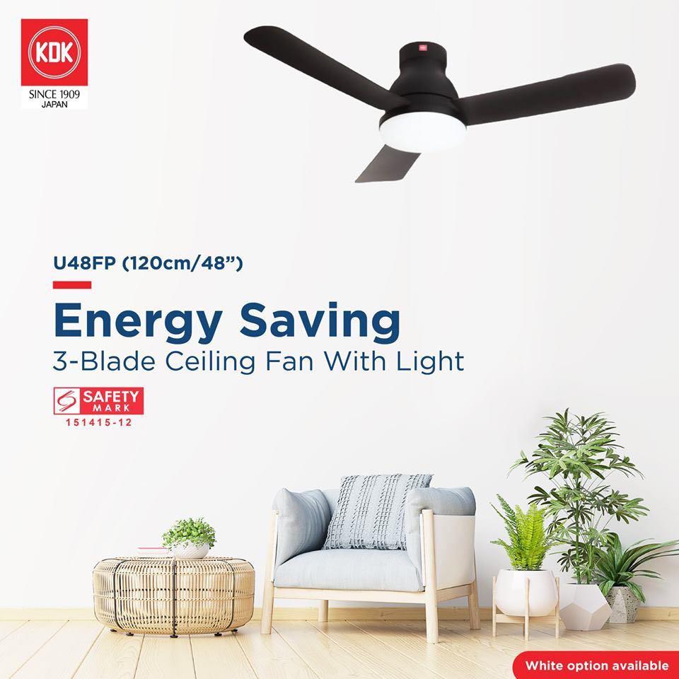 Kdk U48FP with led light 48” 3blade ceiling fans with remotes, Home ...