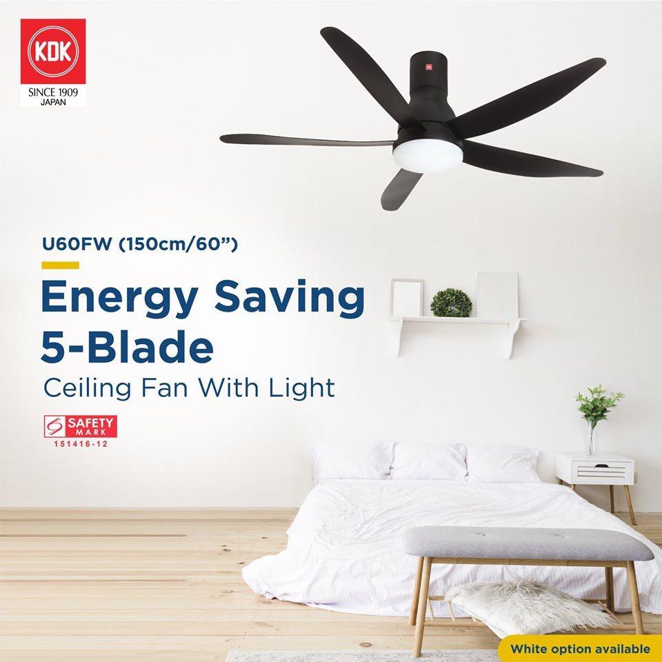 Kdk U48FP with led light 48” 3blade ceiling fans with remotes, Home ...