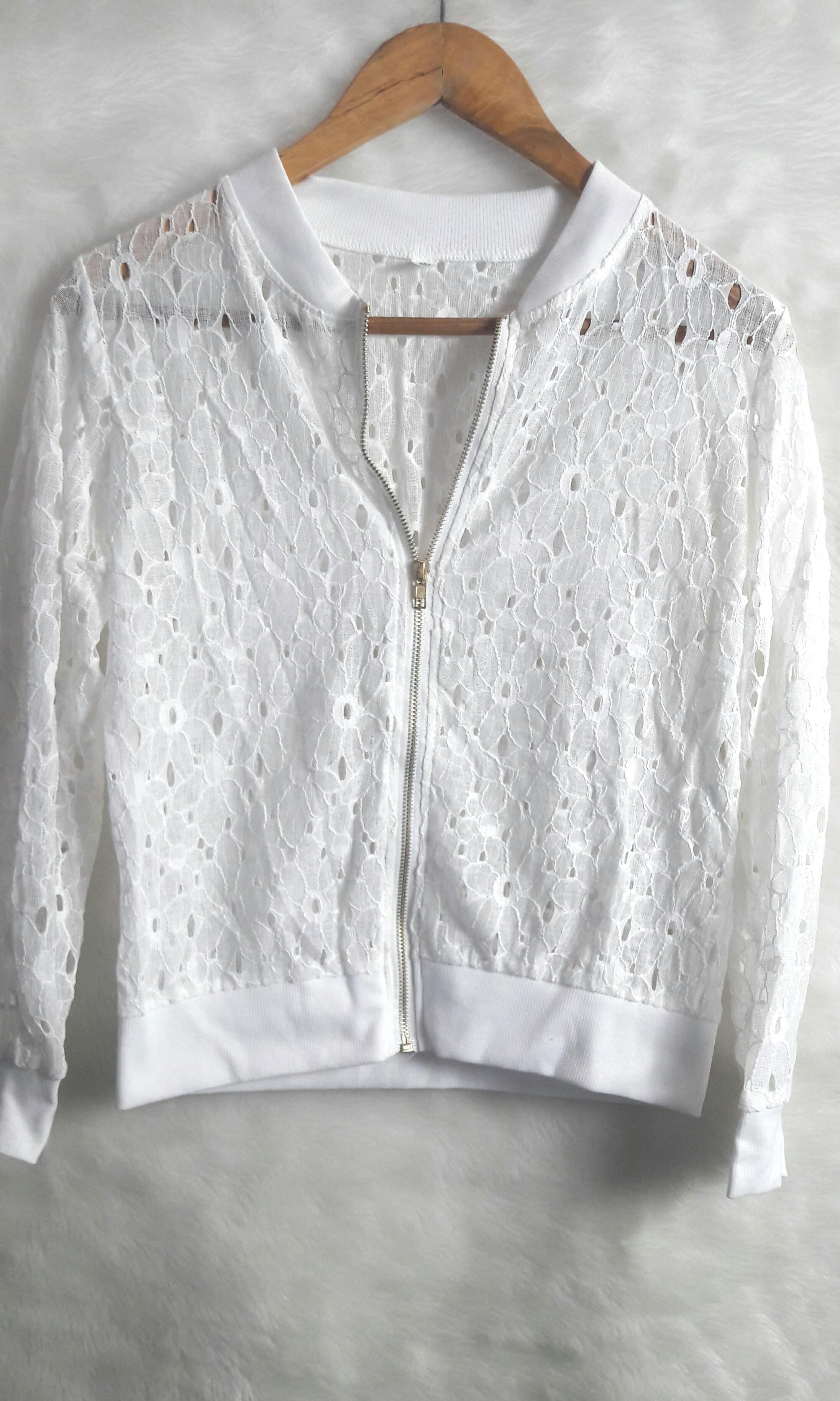 Lace Jacket, Women's Fashion, Coats, Jackets and Outerwear on Carousell
