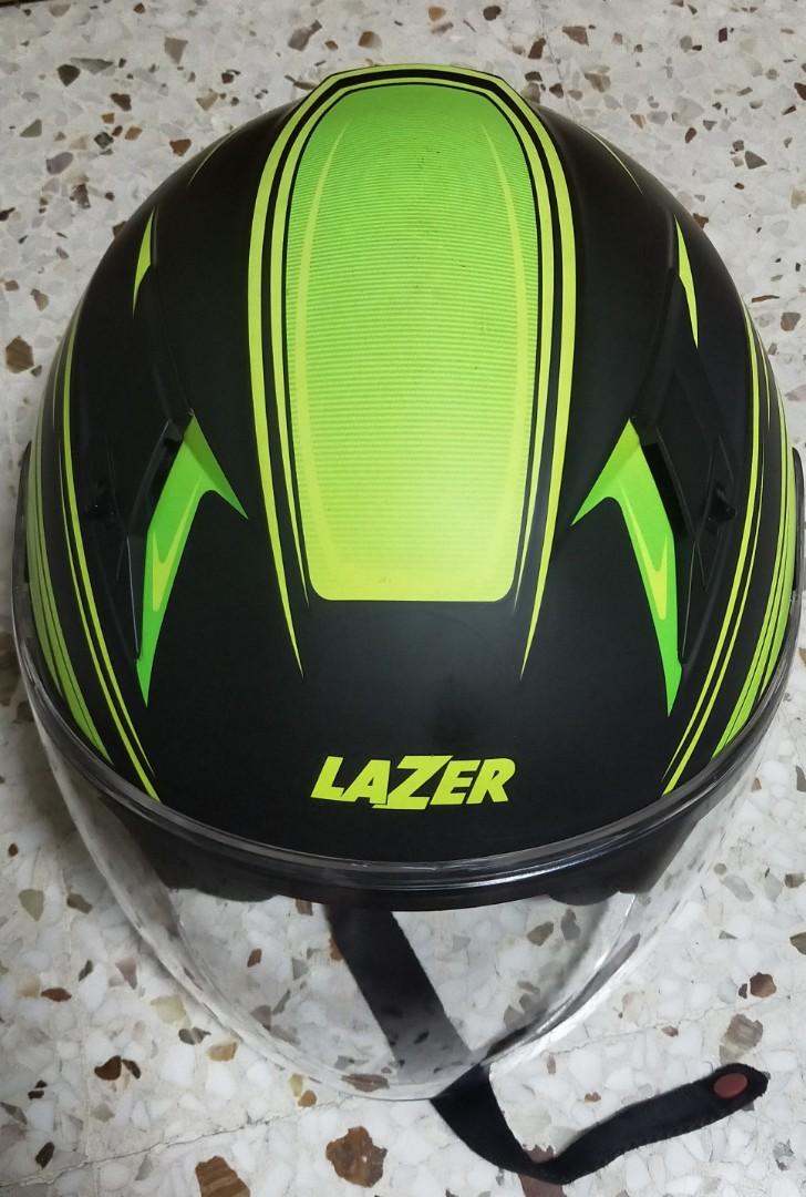 Lazer Helmet w Visor, Motorcycles, Motorcycle Apparel on Carousell