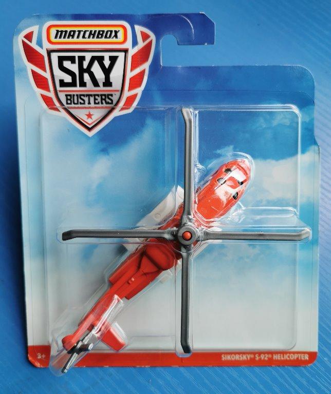 MATCHBOX SKY BUSTERS - SIKORSKY S-92 HELICOPTER, 興趣及遊戲, 玩具 & 遊戲類 ...