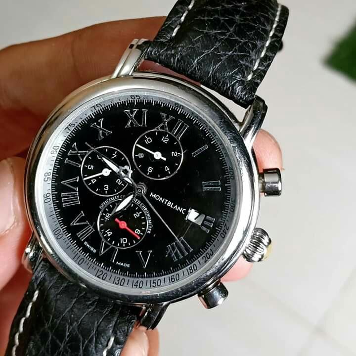 MONTBLANC automatic watch, Fesyen Pria, Jam Tangan di Carousell