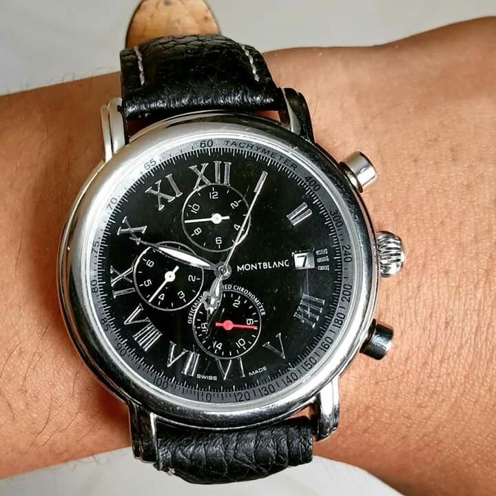 MONTBLANC automatic watch, Fesyen Pria, Jam Tangan di Carousell