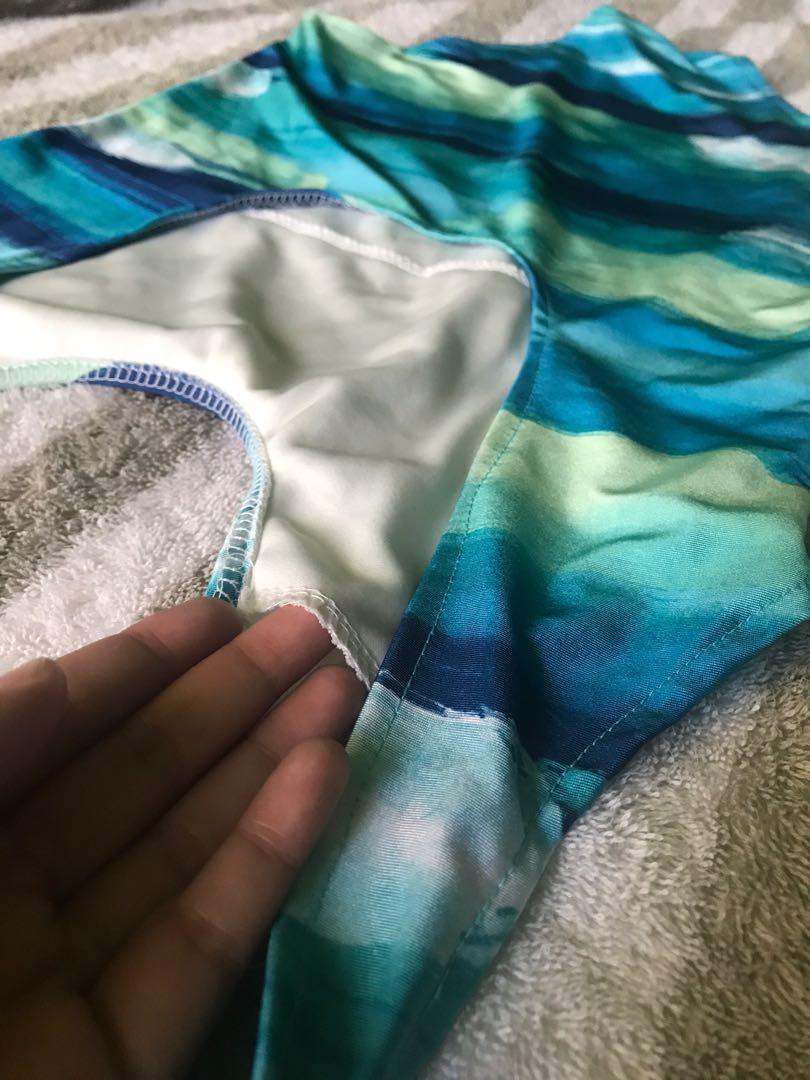 One piece swim suit - Blue Pastel Color, Women's Fashion, Swimwear ...