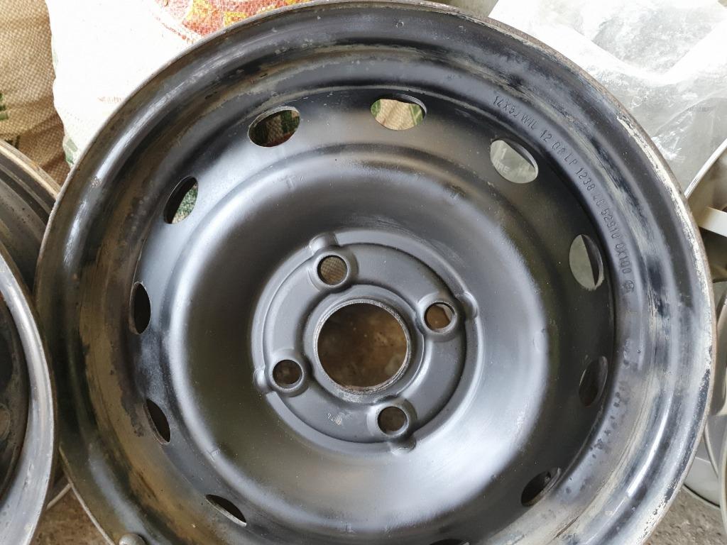 Original Hyundai Steel Rim/mags with Cover, Car Parts & Accessories ...