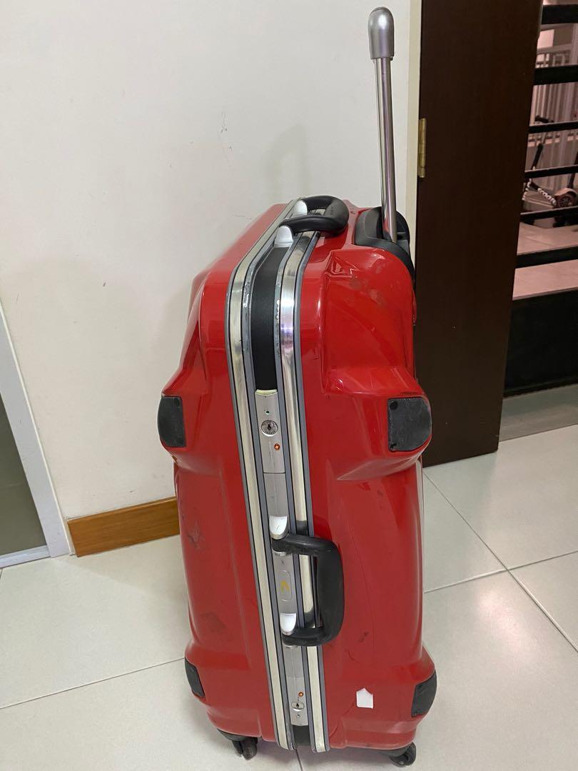 Red Hard Case Luggage, Hobbies & Toys, Travel, Travel Essentials ...
