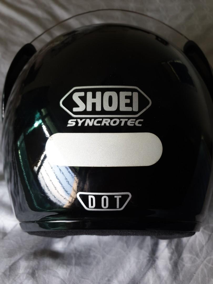 SHOEI SYNCROTEC Modular Helmet size L, Motorcycles, Motorcycle Apparel ...