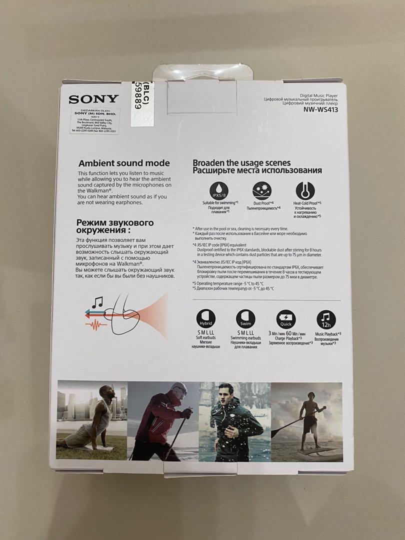 Sony Sports MP3 Player 4GB! NW-WS413, Hobbies & Toys, Music & Media ...