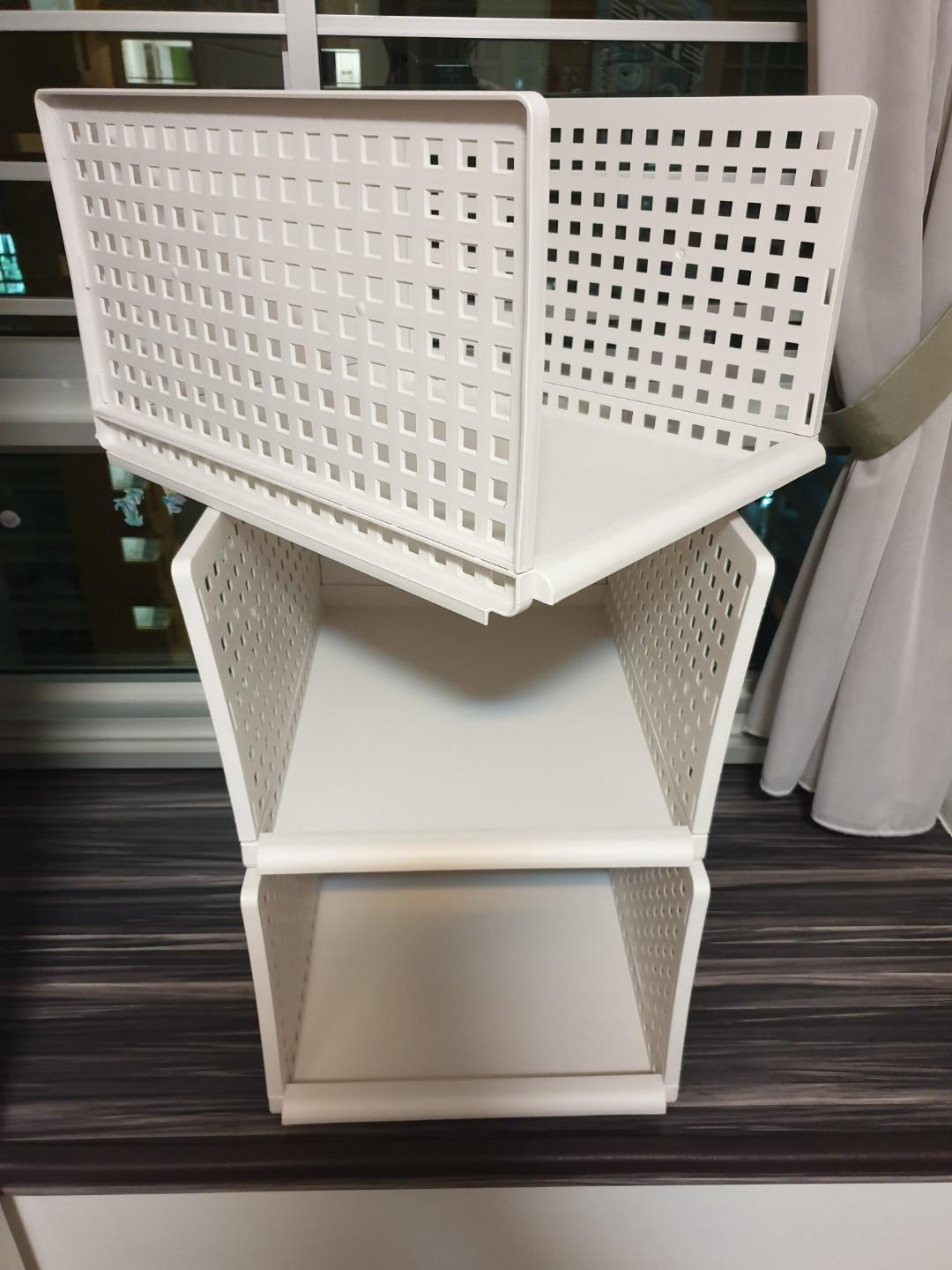 Stackable baskets, Furniture & Home Living, Home Improvement ...