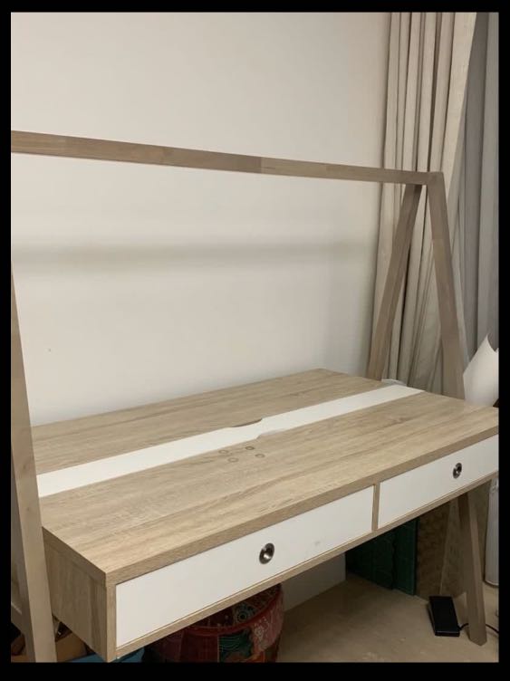 Dual Study Table, Furniture & Home Living, Furniture, Tables & Sets on ...